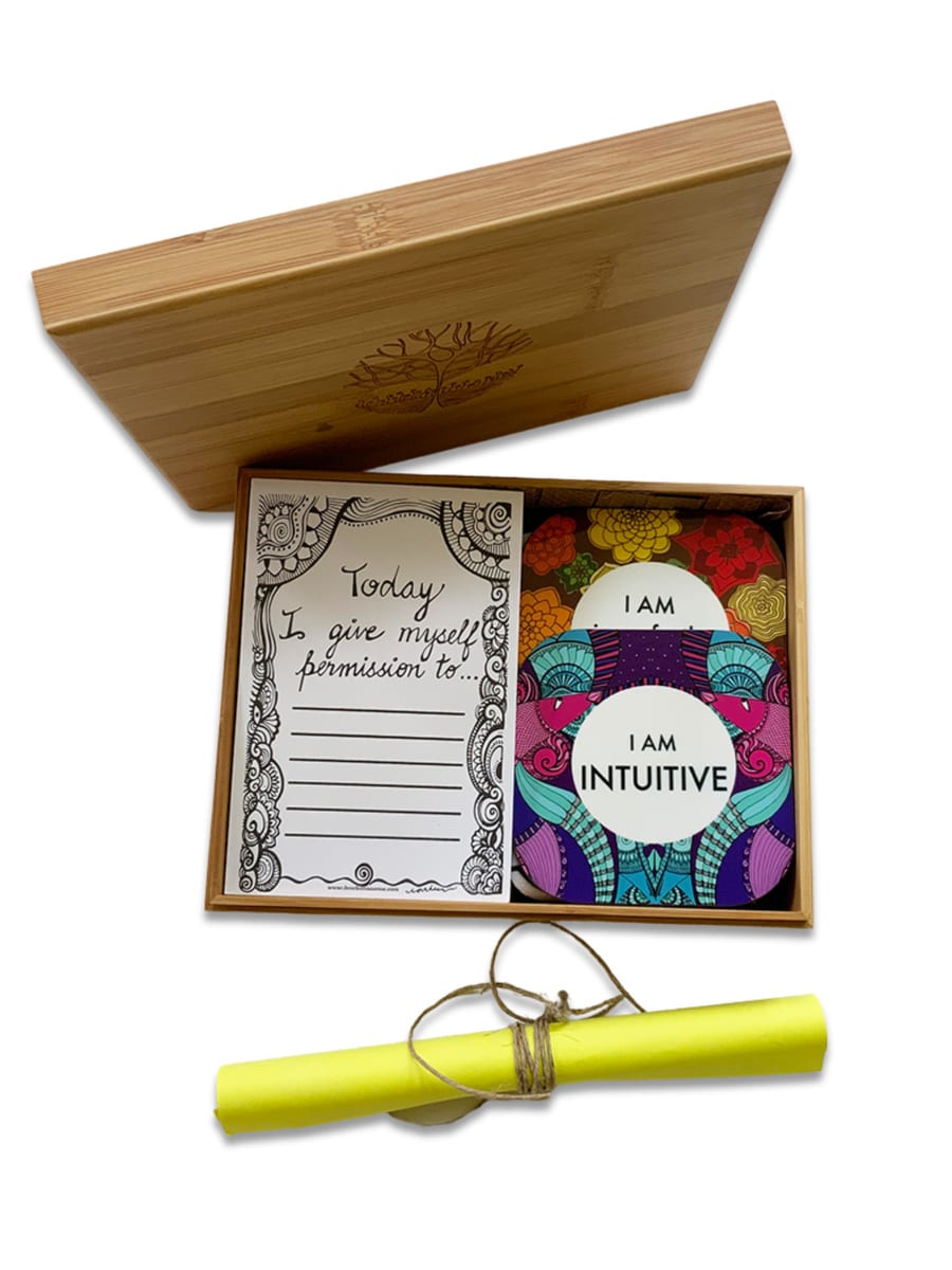 Trust & Leap Bamboo Gift Set | Coasters Cards Altar Cloth – LOVELEEN